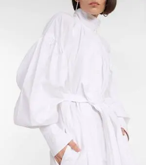 PATOU Belted Maxi Dress In Cotton