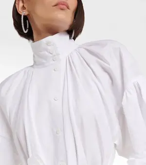 PATOU Belted Maxi Dress In Cotton