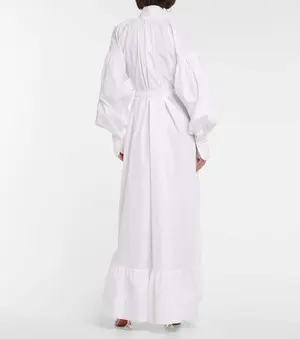 PATOU Belted Maxi Dress In Cotton