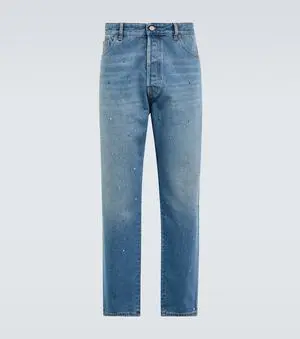Valentino Garavani Zip Up Jeans For Men