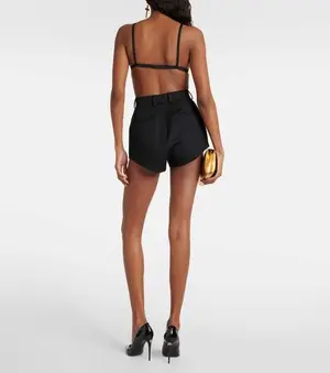 Dolce & Gabbana Lace-trimmed Mesh Bra Top
