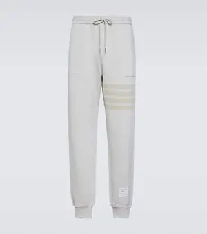 Thom Browne 4-bar Cotton Sweatpants - White
