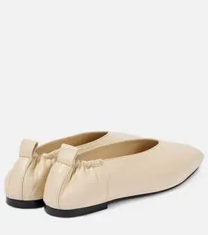 A.emery Briot Leather Ballet Flats - White