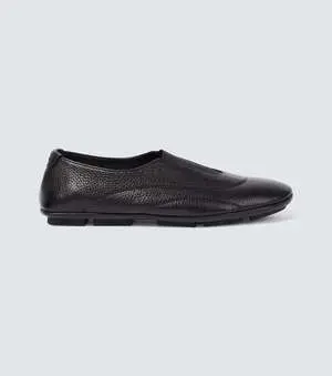 Dolce & Gabbana Leather Round Toe Flats