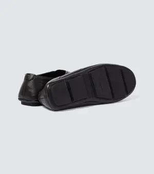 Dolce & Gabbana Leather Round Toe Flats