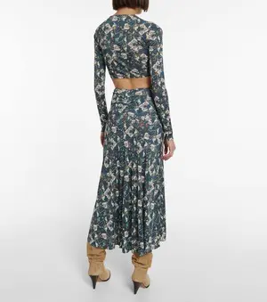 Isabel Marant Étoile Jinea Floral Jersey Crop Top