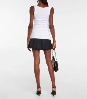 Prada Logo Cotton Tank Top
