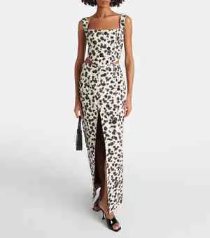 AREA Dalmatian Embellished Corset