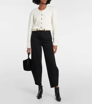 Khaite Marfa Leather Ankle Boots