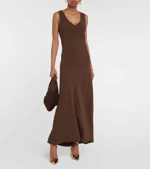 Asceno Bordeaux Slip Dress