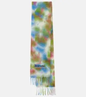 Acne Studios Alpaca, Wool, And Mohair-blend Scarf - Multicoloured