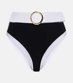 ALEXANDRA MIRO Whitney High-rise Bikini Bottom - Black