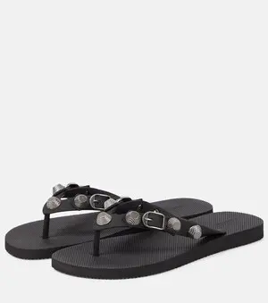 Balenciaga Embellished Thong Sandals
