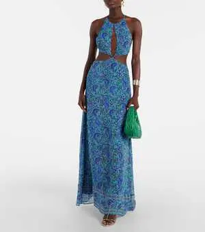 Rixo Lenny Printed Maxi Dress