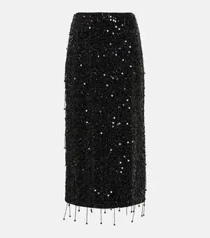 Simkhai Gisele Sequined Midi Skirt