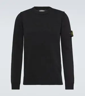 Stone Island Compass Wool-blend Sweater - Black