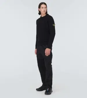 Stone Island Compass Wool-blend Sweater - Black