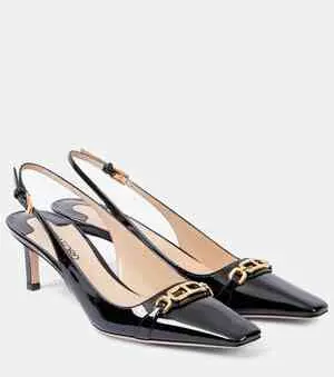TOM FORD Whitney 55 Patent Leather Slingback Pumps - Black