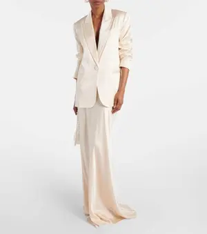 THE SEI Silk Satin Maxi Skirt