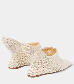 Magda Butrym Crochet Wedge Sandals