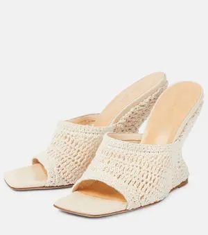 Magda Butrym Crochet Wedge Sandals