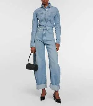 Alaïa Perforated Leather Tube Shoulder Bag