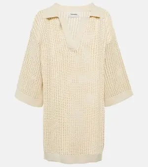 Nanushka Siya Crochet Top - White