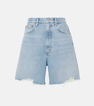 AGOLDE Stella High-rise Denim Shorts