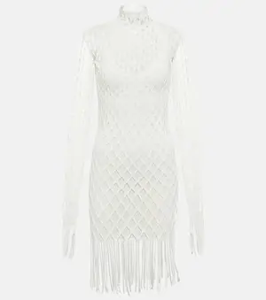DION LEE Fishnet Minidress