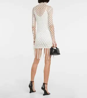 DION LEE Fishnet Minidress