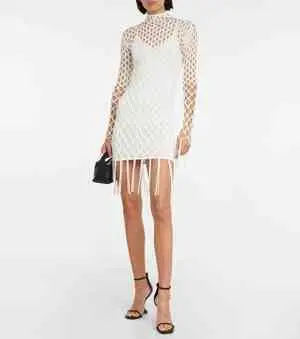 DION LEE Fishnet Minidress