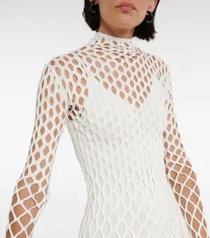 DION LEE Fishnet Minidress