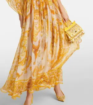 Dolce & Gabbana Majolica Printed Silk Maxi Dress