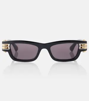 Bottega Veneta Bolt Square Sunglasses - Black