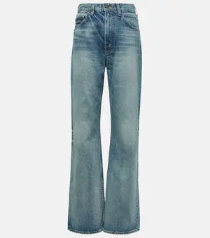 NILI LOTAN Mitchell Low-rise Wide-leg Jeans
