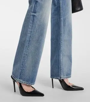 NILI LOTAN Mitchell Low-rise Wide-leg Jeans