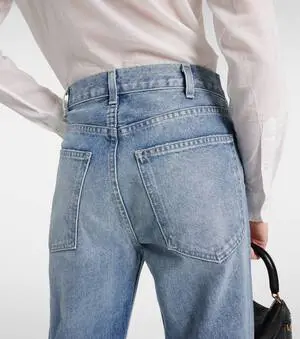 NILI LOTAN Mitchell Low-rise Wide-leg Jeans