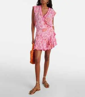 Poupette St Barth Printed Minidress - Pink