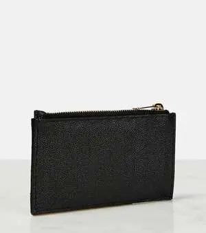Saint Laurent Monogram Zipped Leather Wallet