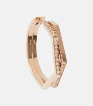 REPOSSI Antifer 18kt Rose Gold Single Earring With Diamonds - Metallic