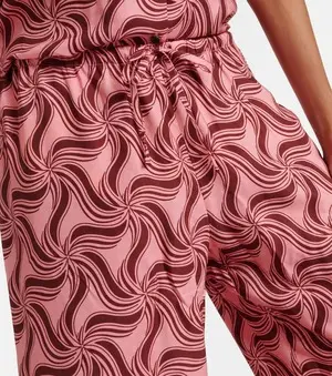 Dries Van Noten Printed Wide-leg Pants