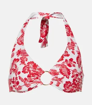 Melissa Odabash Brussels Floral Bikini Top - White