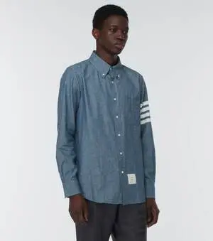 Thom Browne 4-bar Chambray Shirt