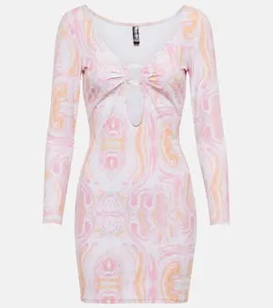 REINA OLGA Duke Printed Minidress - Pink