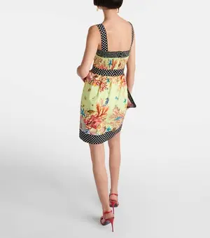 Dolce & Gabbana Capri Printed Cotton Minidress