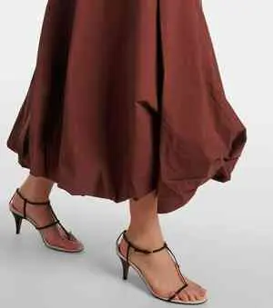 Simkhai Olivia Draped Midi Dress