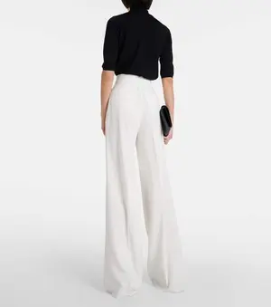 Max Mara Ercole Straight Leg Pants - White