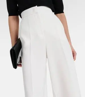 Max Mara Ercole Straight Leg Pants - White