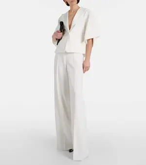 Max Mara Ercole Straight Leg Pants - White