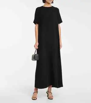 THE ROW Robi Cady Maxi Dress - Black